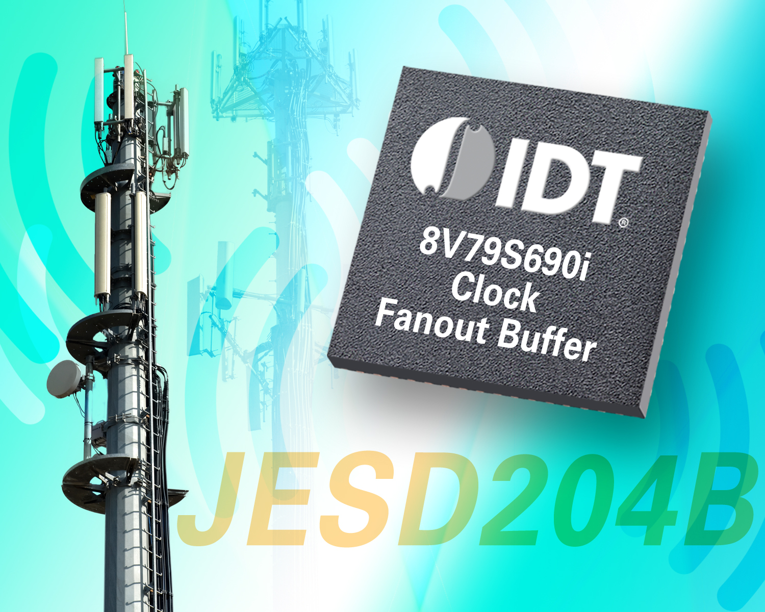 Buffer per clock JESD204B per infrastrutture di rete wireless 2G, 3G e ...