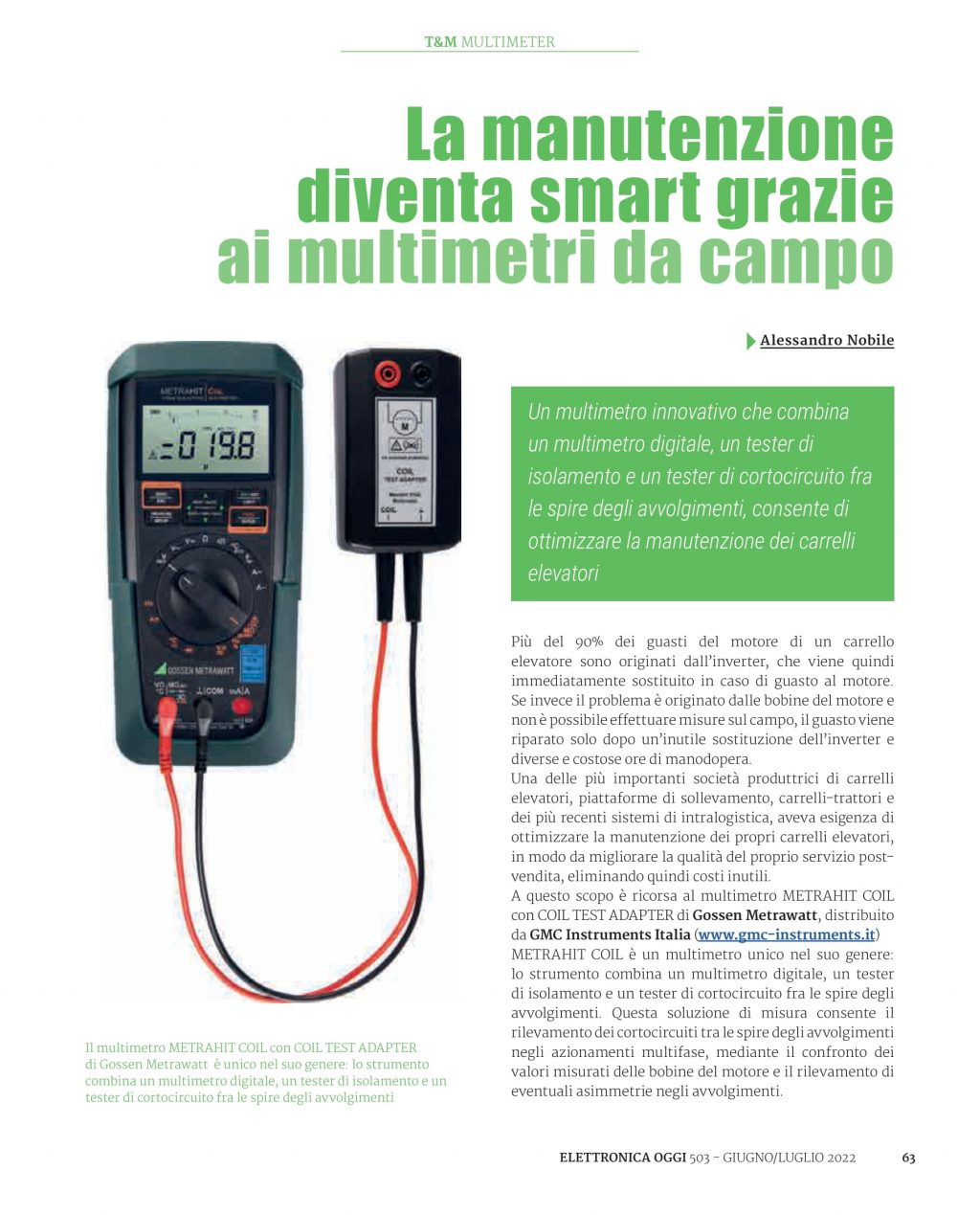La manutenzione diventa smart grazie ai multimetri da campo ...