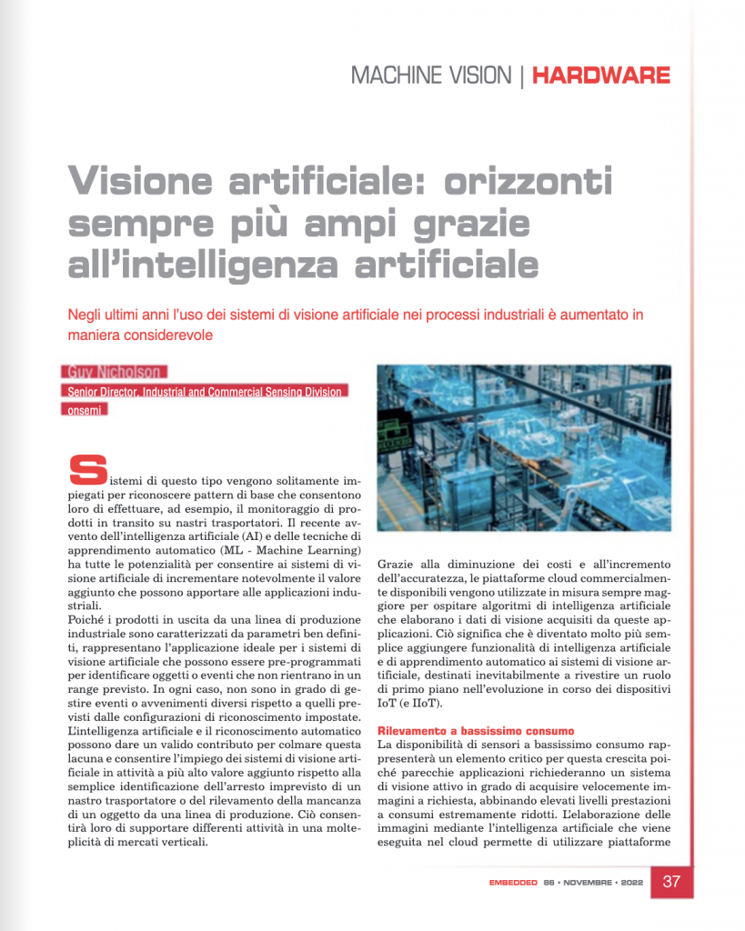 Visione artificiale: orizzonti sempre più ampi grazie all’intelligenza ...