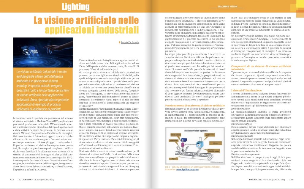 La visione artificiale nelle applicazioni industriali - Elettronica Plus