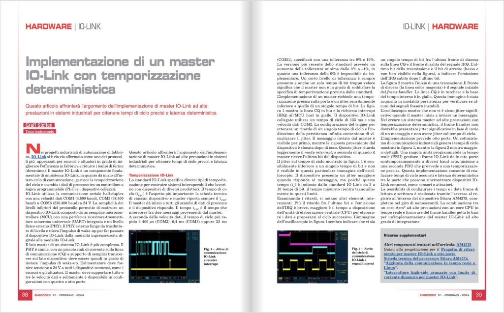 Implementazione di un master IO-Link con temporizzazione deterministica ...